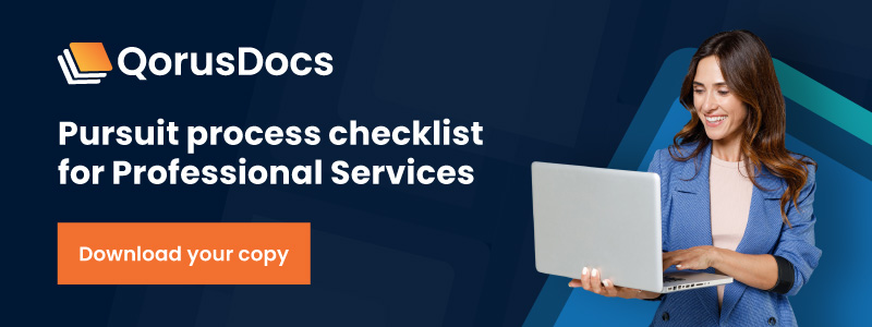 A Gamechanger in Professional Services: Pursuit Process Checklist
