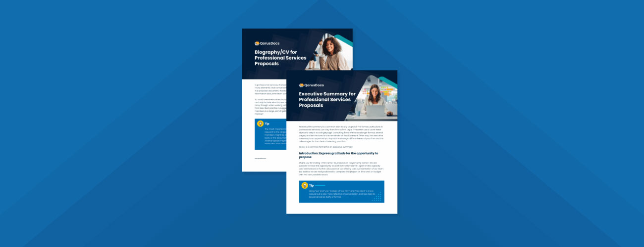Introducing Bio and Executive Summary Templates for Professional ...