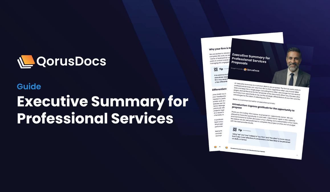 Professional Services Exec Summary Template